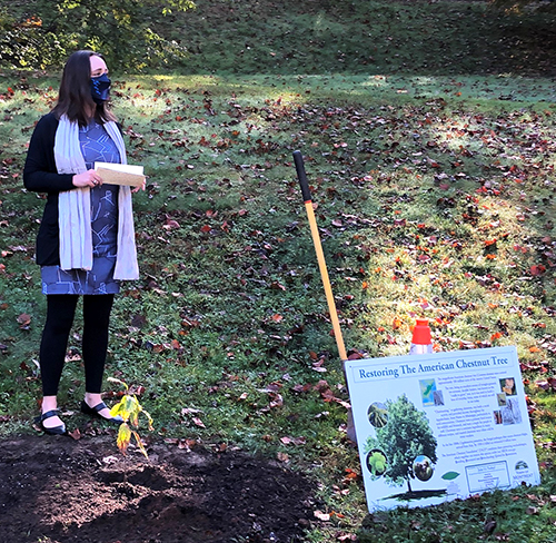 WEB-Sam Bowers at Montreat tree planting | The American Chestnut Foundation