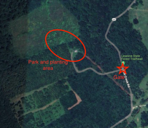 VA-Lesesne-state-forest-parking-map | The American Chestnut Foundation